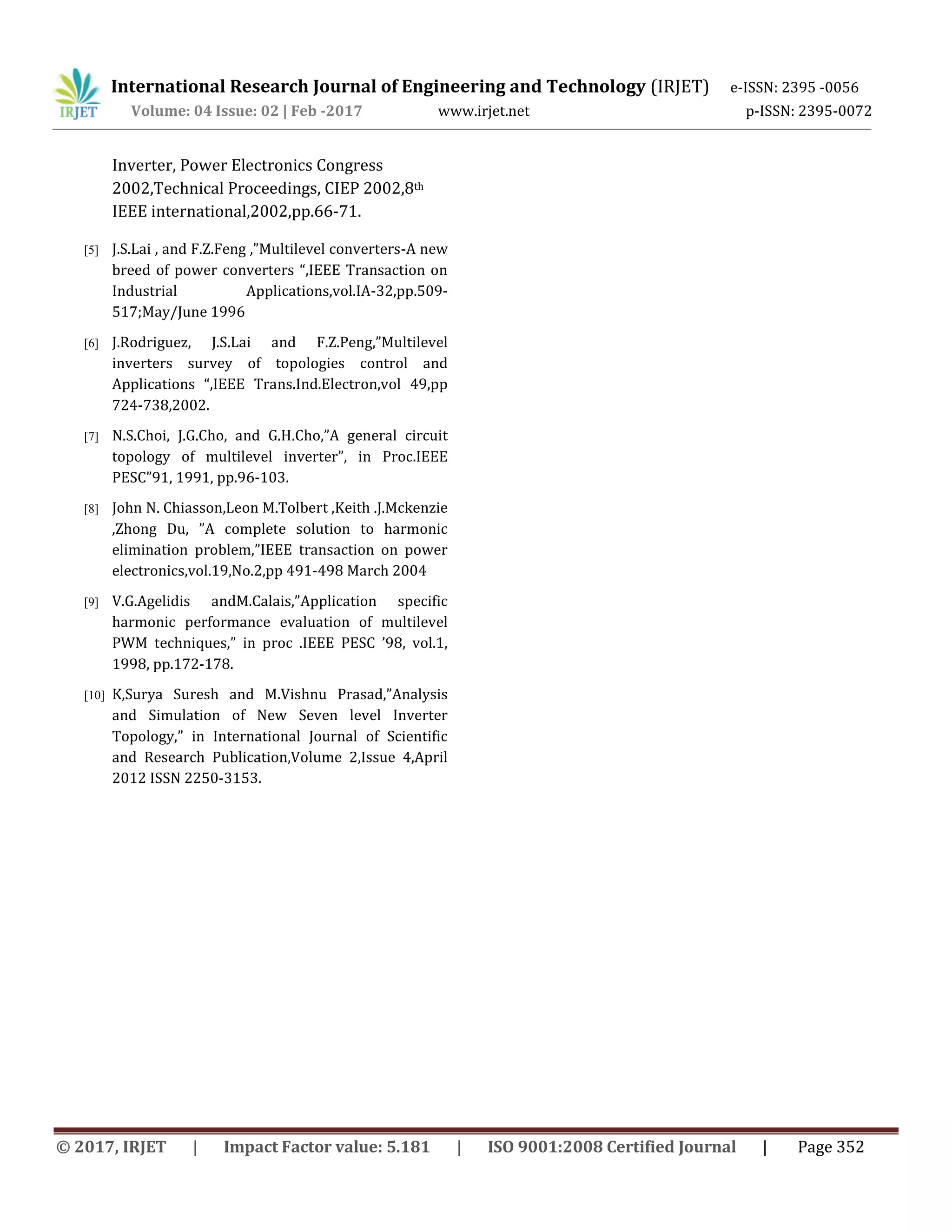 A 5-Level Single Phase Flying Capacitor Multilevel Inverter | PDF
