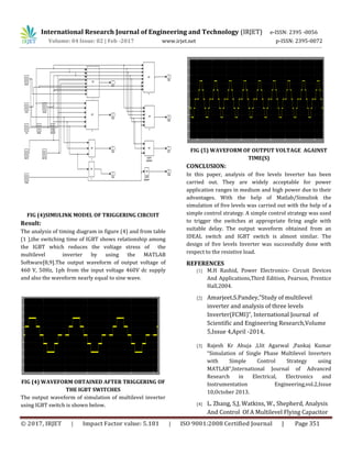 A 5-Level Single Phase Flying Capacitor Multilevel Inverter | PDF