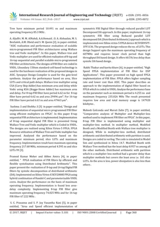 Review On Design Of Digital FIR Filters | PDF