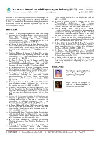 A Privacy-Preserving QoS Prediction Framework for Web Service ...