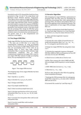 Design of Digital Filter and Filter Bank using IFIR | PDF