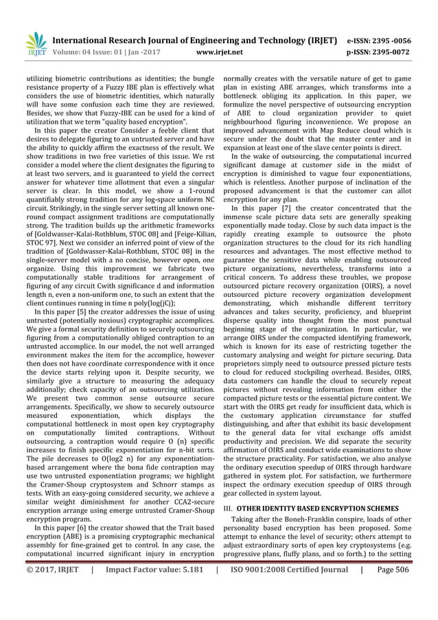 A Survey On Identity Based Encryption In Cloud Computing Pdf