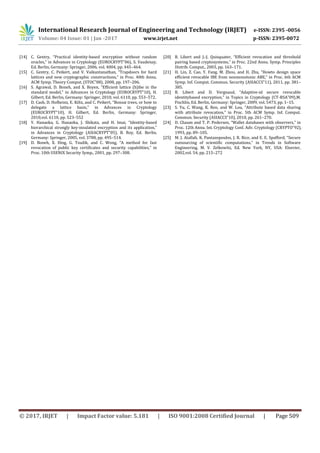 A Survey on Identity Based Encryption in Cloud Computing | PDF