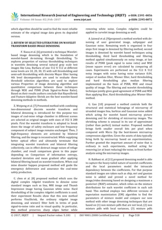 Image Denoising of various images Using Wavelet Transform and Thresholding Techniques | PDF