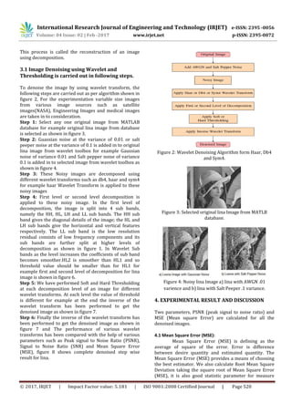 Image Denoising of various images Using Wavelet Transform and Thresholding Techniques | PDF