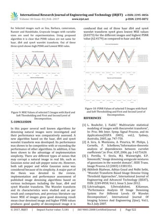 Image Denoising of various images Using Wavelet Transform and Thresholding Techniques | PDF