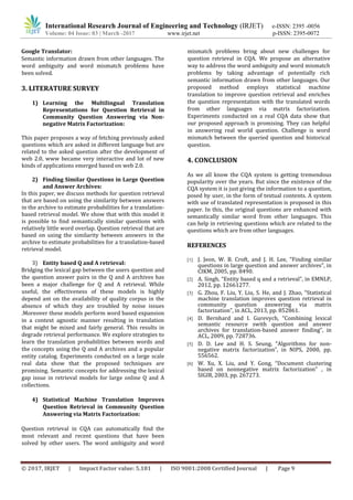 Question Retrieval in Community Question Answering via NON-Negative Matrix Factorization | PDF