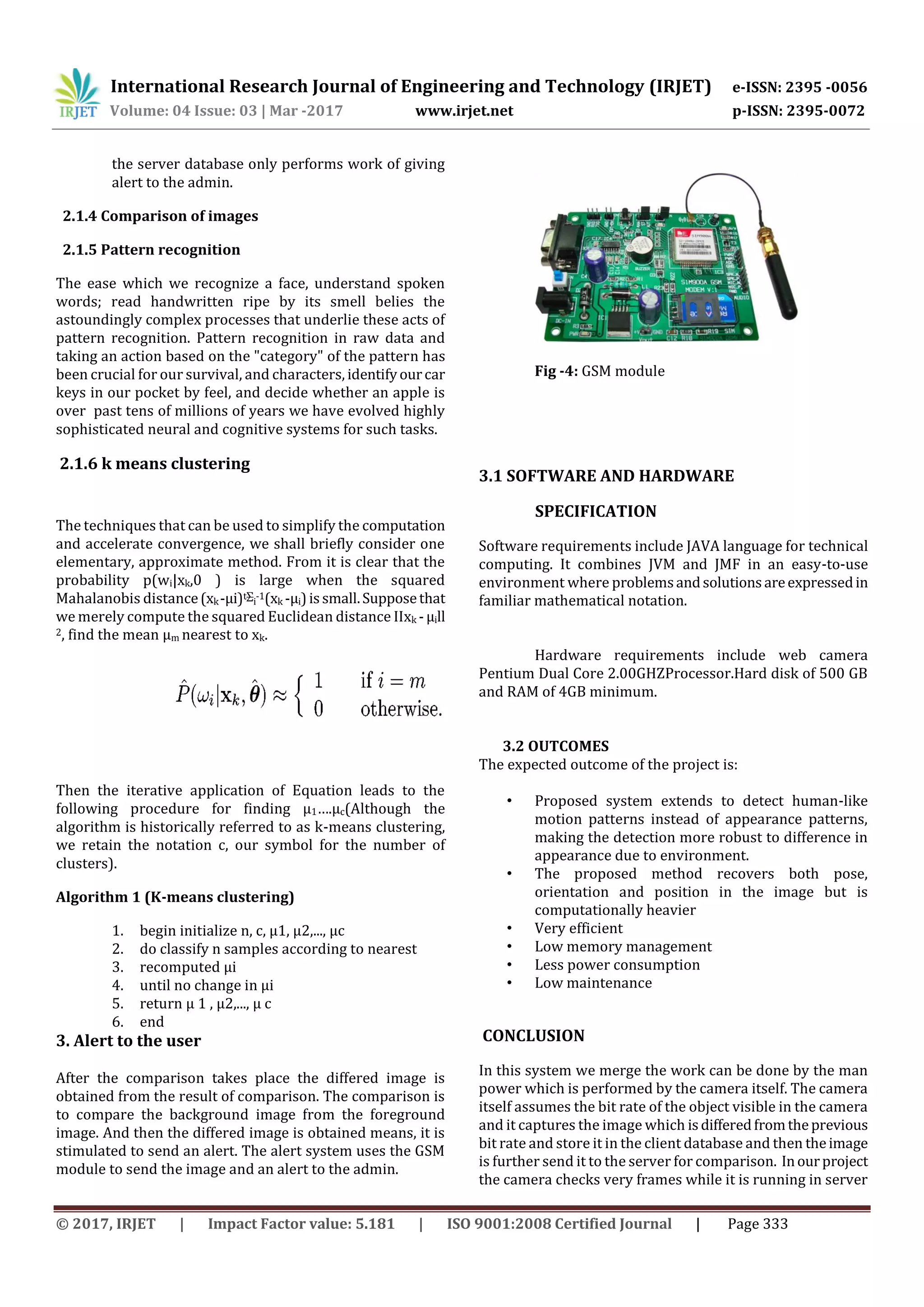 Automated Security Surveillance System in Real Time World | PDF | Databases | Computer Software ...
