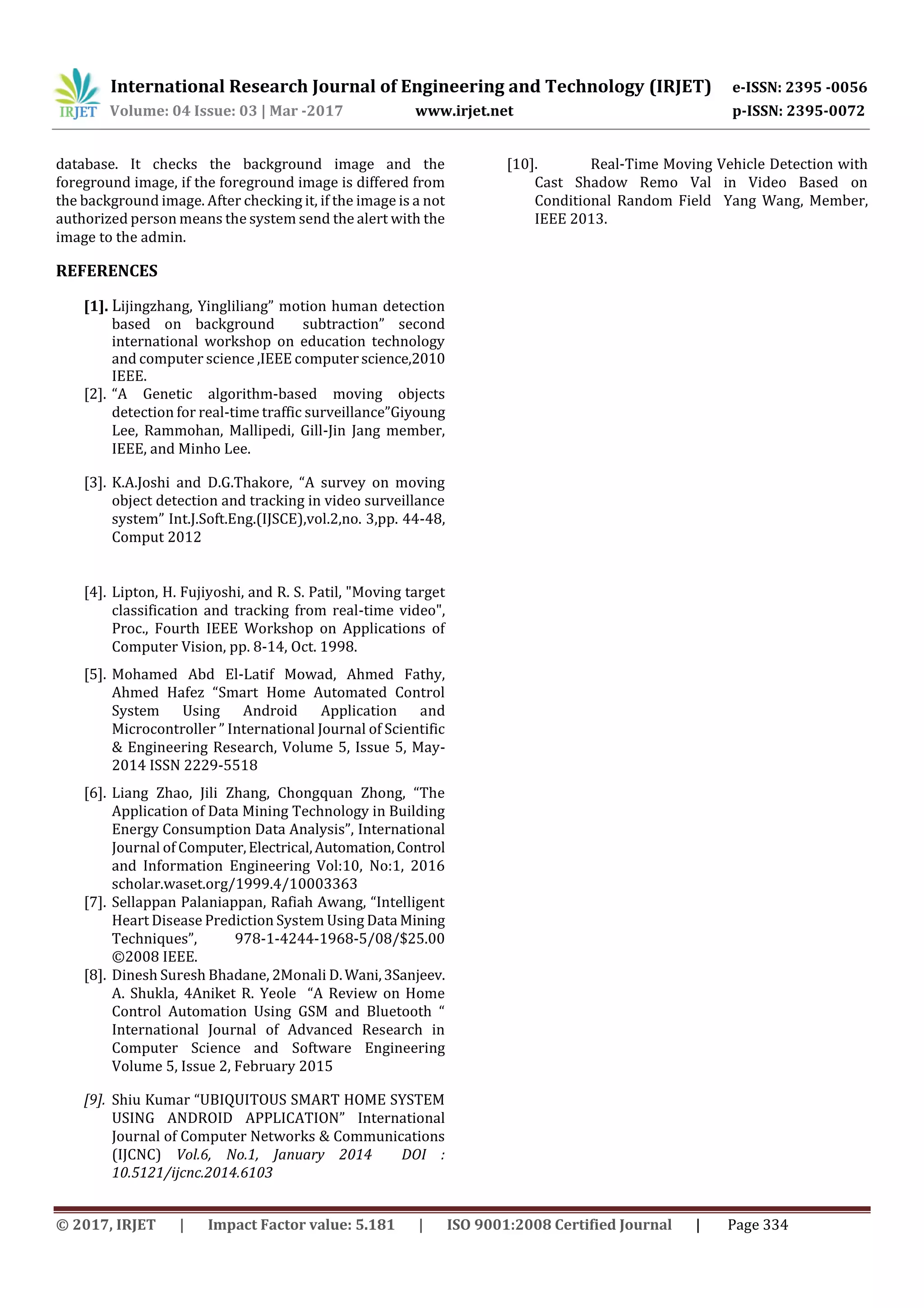 Automated Security Surveillance System in Real Time World | PDF | Databases | Computer Software ...