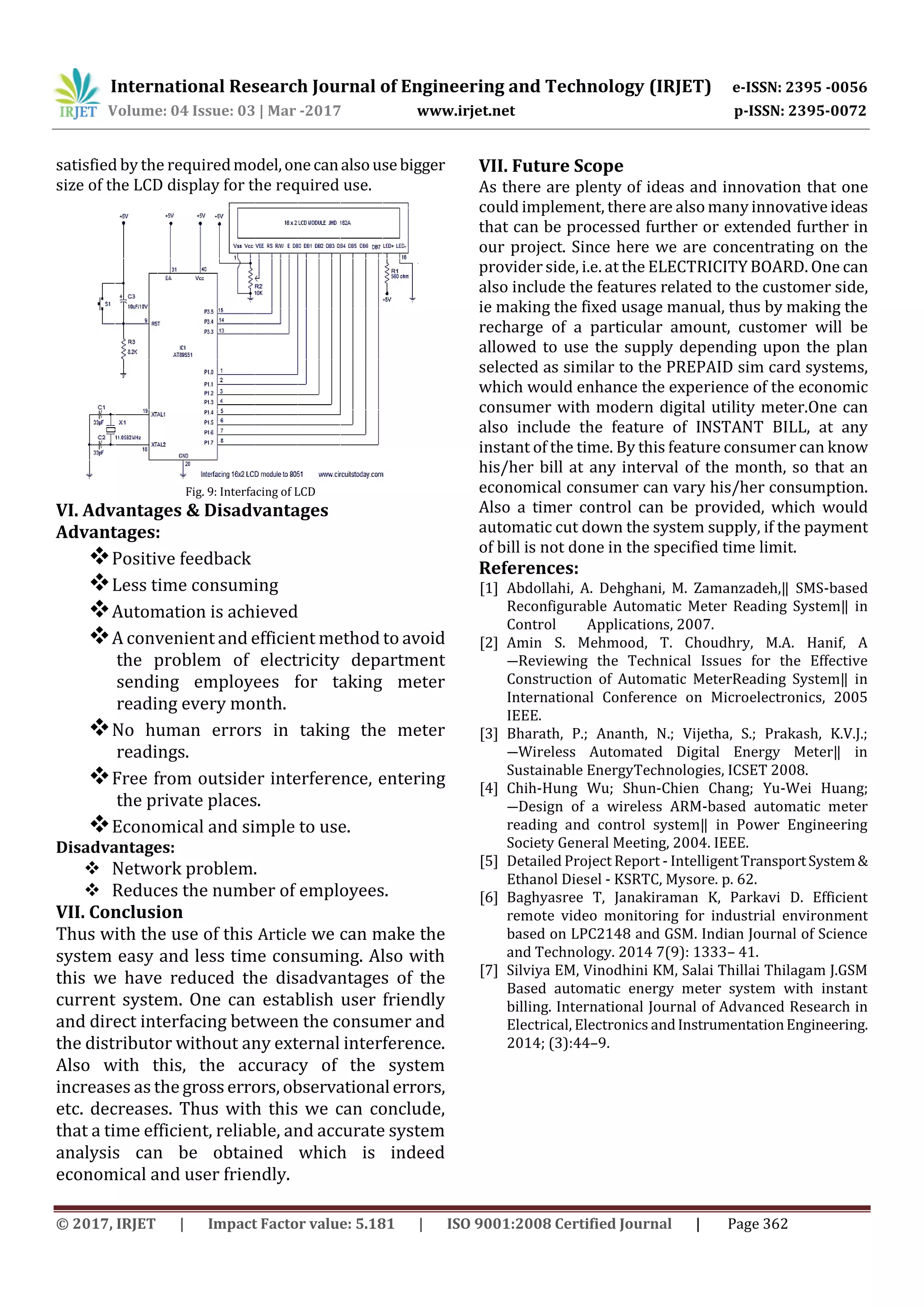 Gsm Based Energy Meter Monitoring and Load Control | PDF