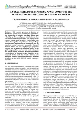 A Noval Method for Improving Power Quality of the Distribution System ...