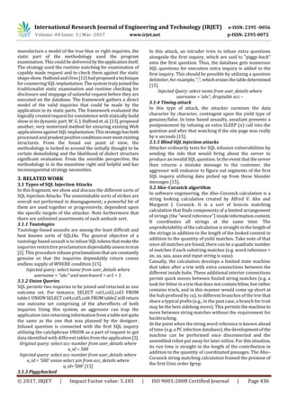 A Study on Detection and Prevention of SQL Injection Attack | PDF