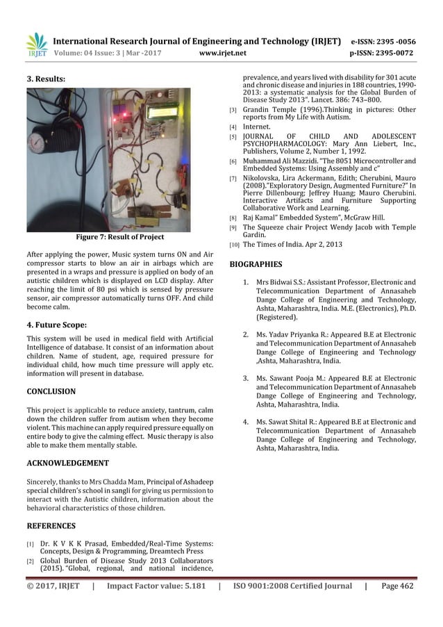 Squeezing Machine for Autistic Children | PDF