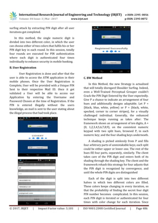 Color Code PIN Authentication System Using Multi-TouchTechnology | PDF