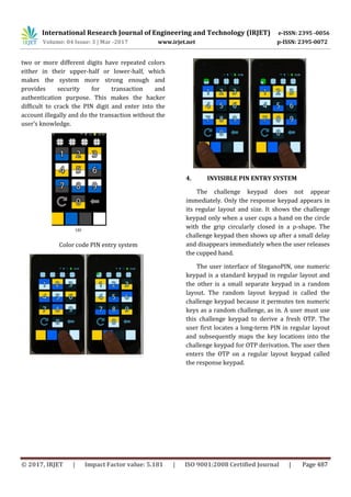 Color Code PIN Authentication System Using Multi-TouchTechnology | PDF | Internet | Computing