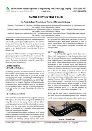 Smart Driving Test Track | PDF