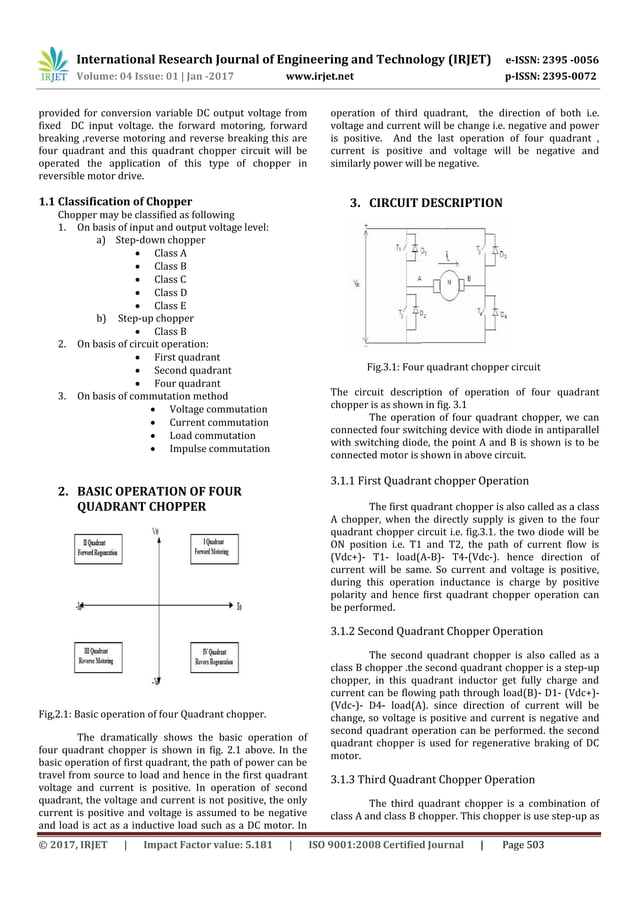 MATLAB Simulation on Speed Control of Four Quadrant DC Drive Using ...
