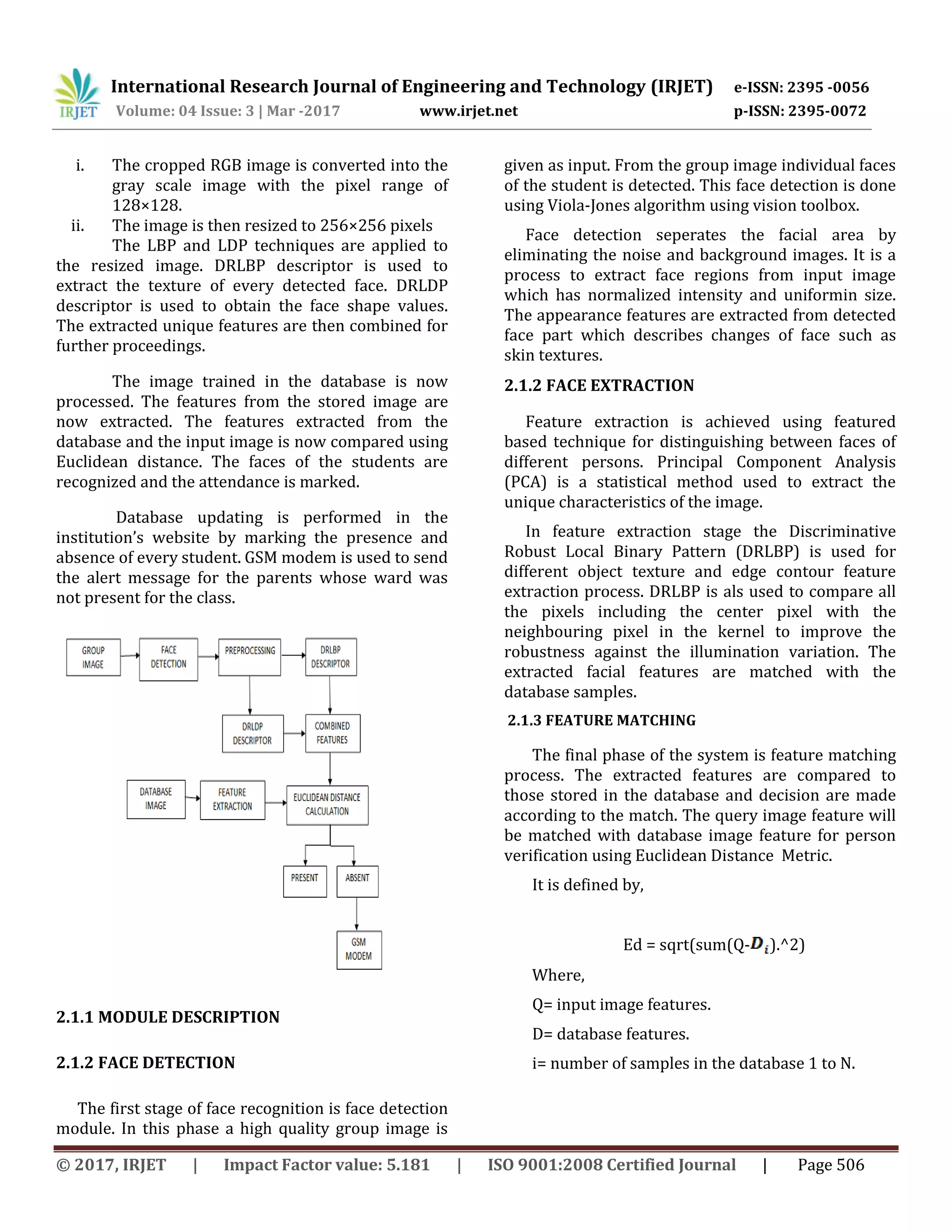 An Effective Attendance Management System using Face Recognition | PDF ...