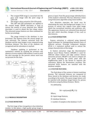 An Effective Attendance Management System using Face Recognition | PDF | Databases | Computer ...