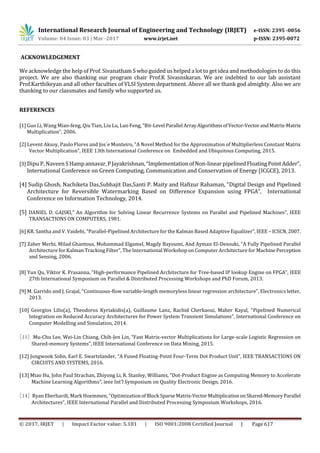 Permonace Modeling of Pipelined Linear Algebra Architectures on ASIC | PDF | Programming ...