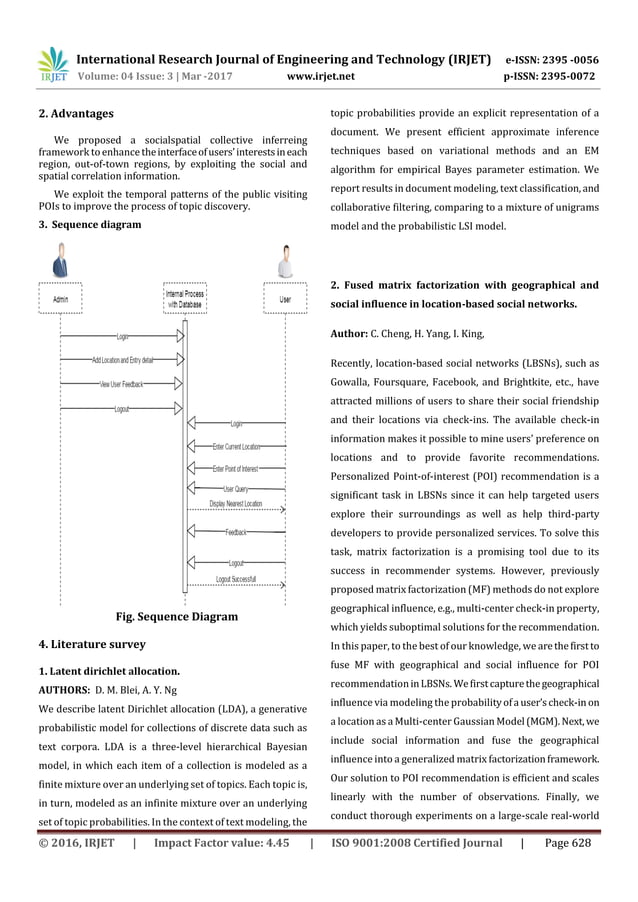 Survey on Location Based Recommendation System Using POI | PDF