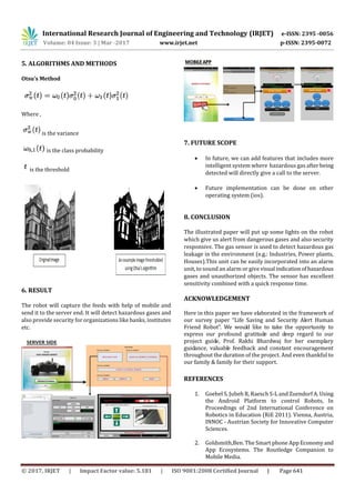 GILS: Automatic Security and Gas Detection Robot | PDF