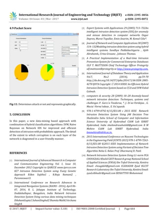 Implementation of Secured Network Based Intrusion Detection System Using SVM Algorithm | PDF