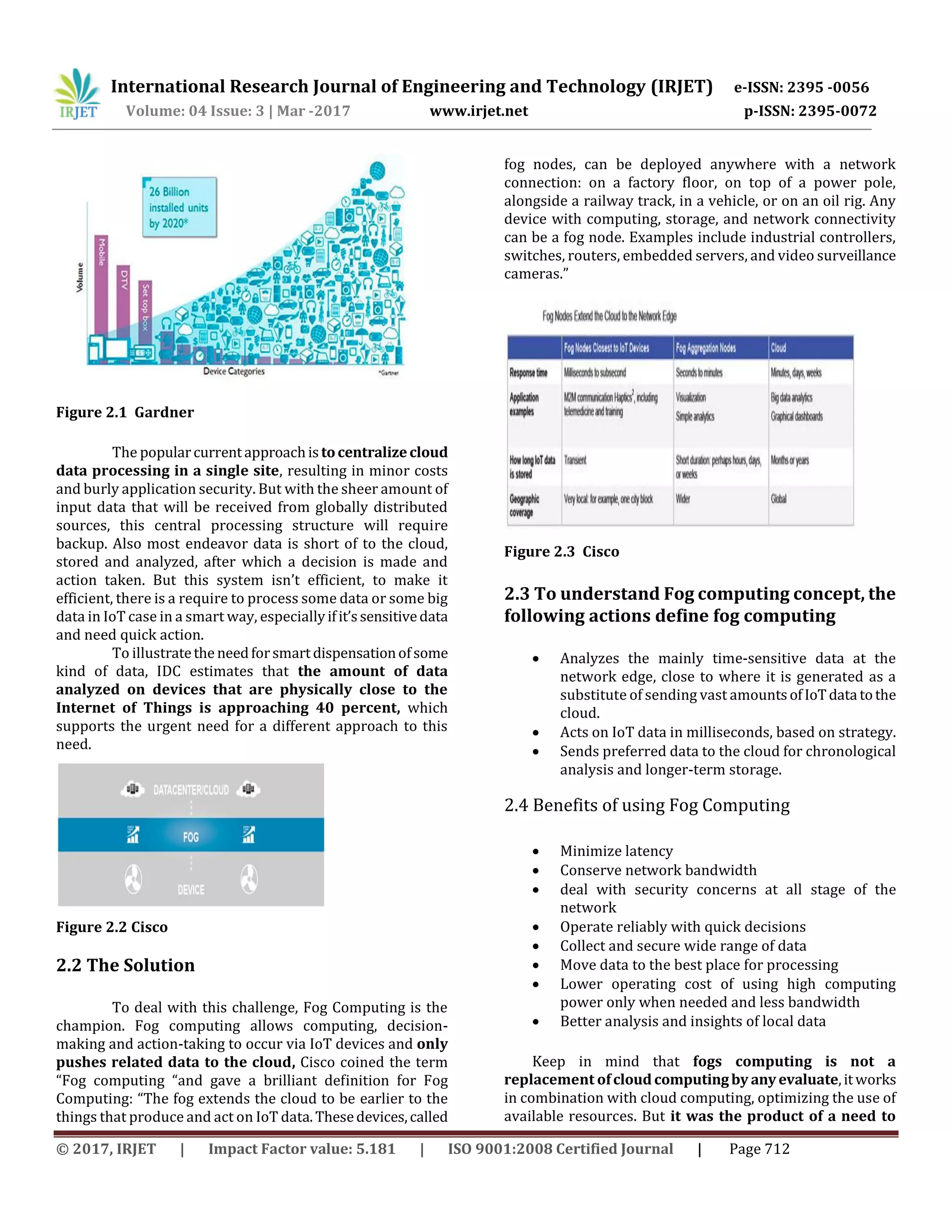 A Review: The Internet of Things Using Fog Computing | PDF