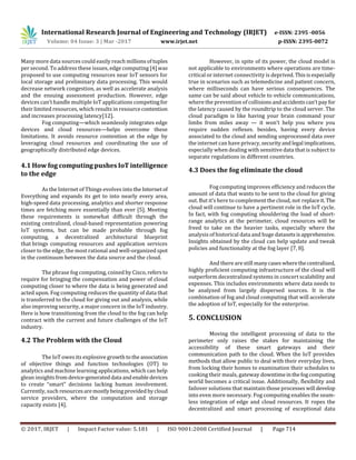 A Review: The Internet of Things Using Fog Computing | PDF