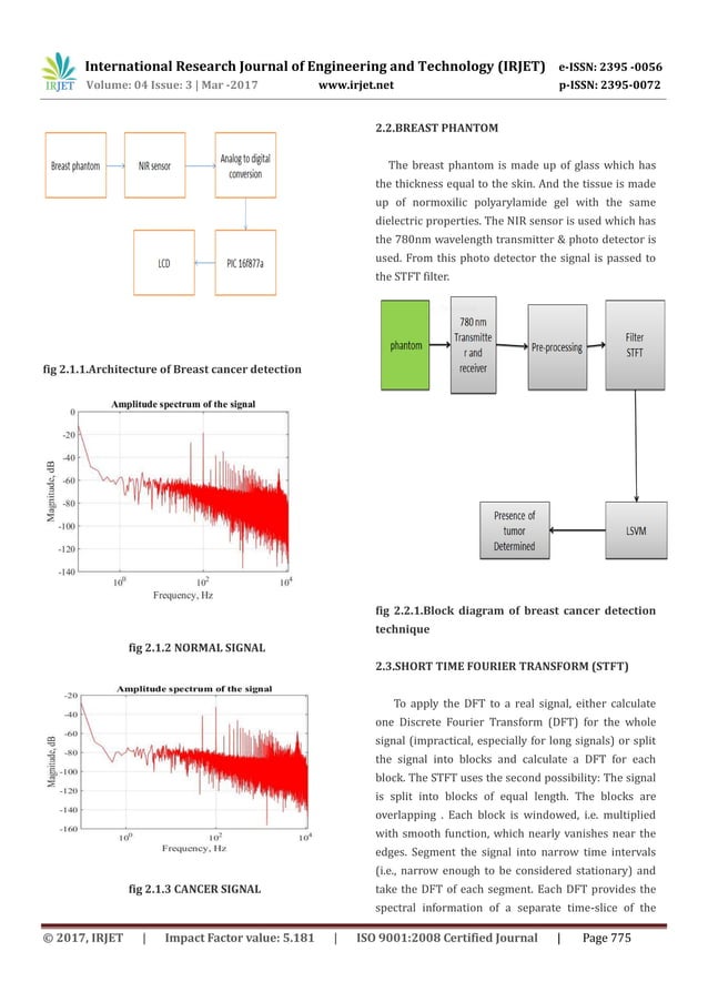 Implementation of Breast Tumor Detection Using Near Infrared Sensor and Lsvm Algorithm | PDF