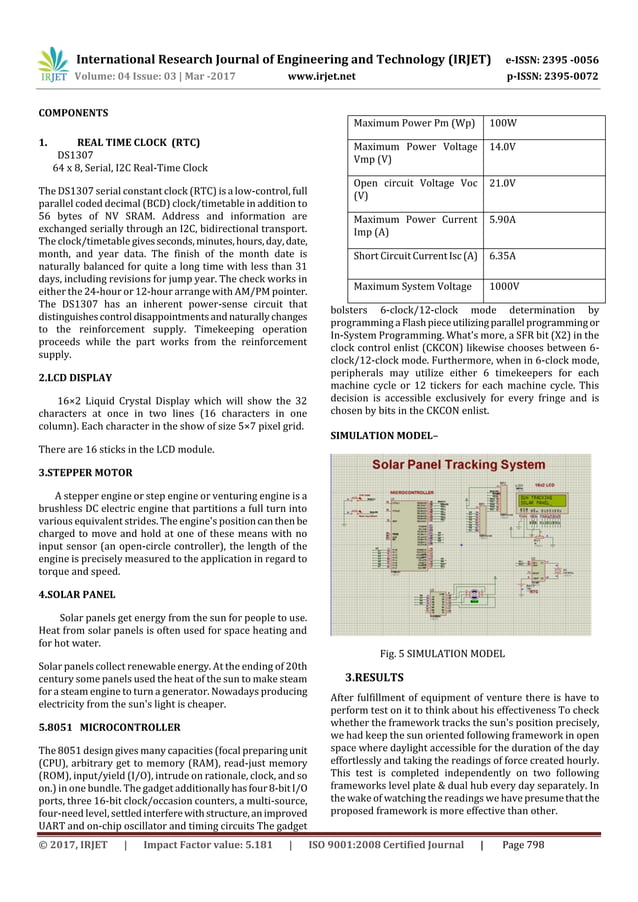 Dual Axis Solar Tracker Using Microcontroller | PDF