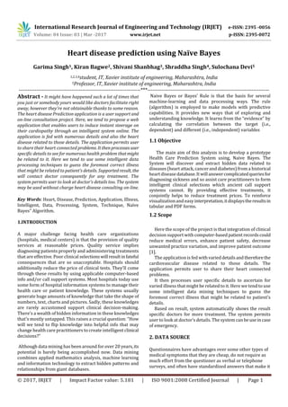 Heart disease prediction using Naïve Bayes | PDF | Heart and ...