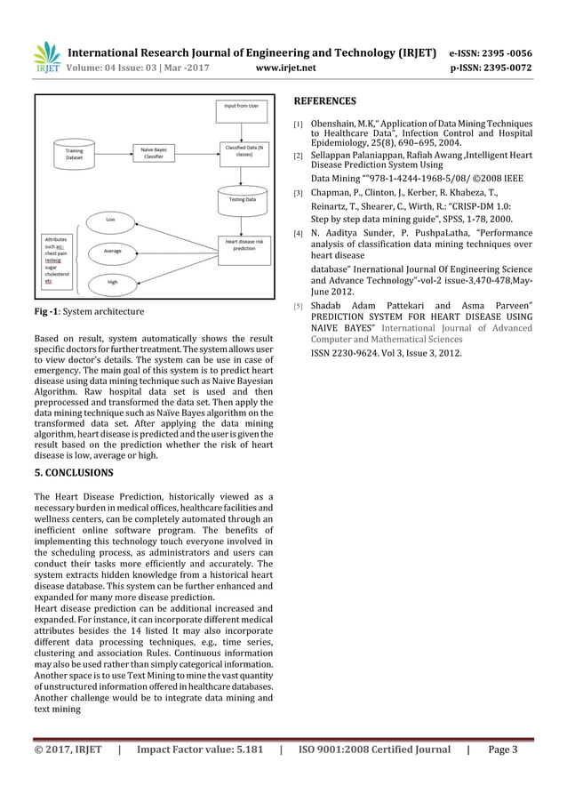 Heart disease prediction using Naïve Bayes | PDF | Heart and Cardiovascular Diseases | Diseases ...