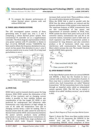 PSO Optimized PID Controller for Interconnected multi-area Power system with and without HVDC ...