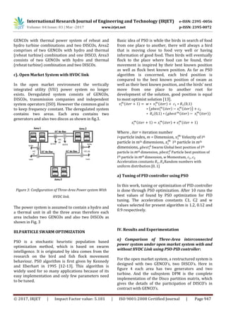 PSO Optimized PID Controller for Interconnected multi-area Power system with and without HVDC ...