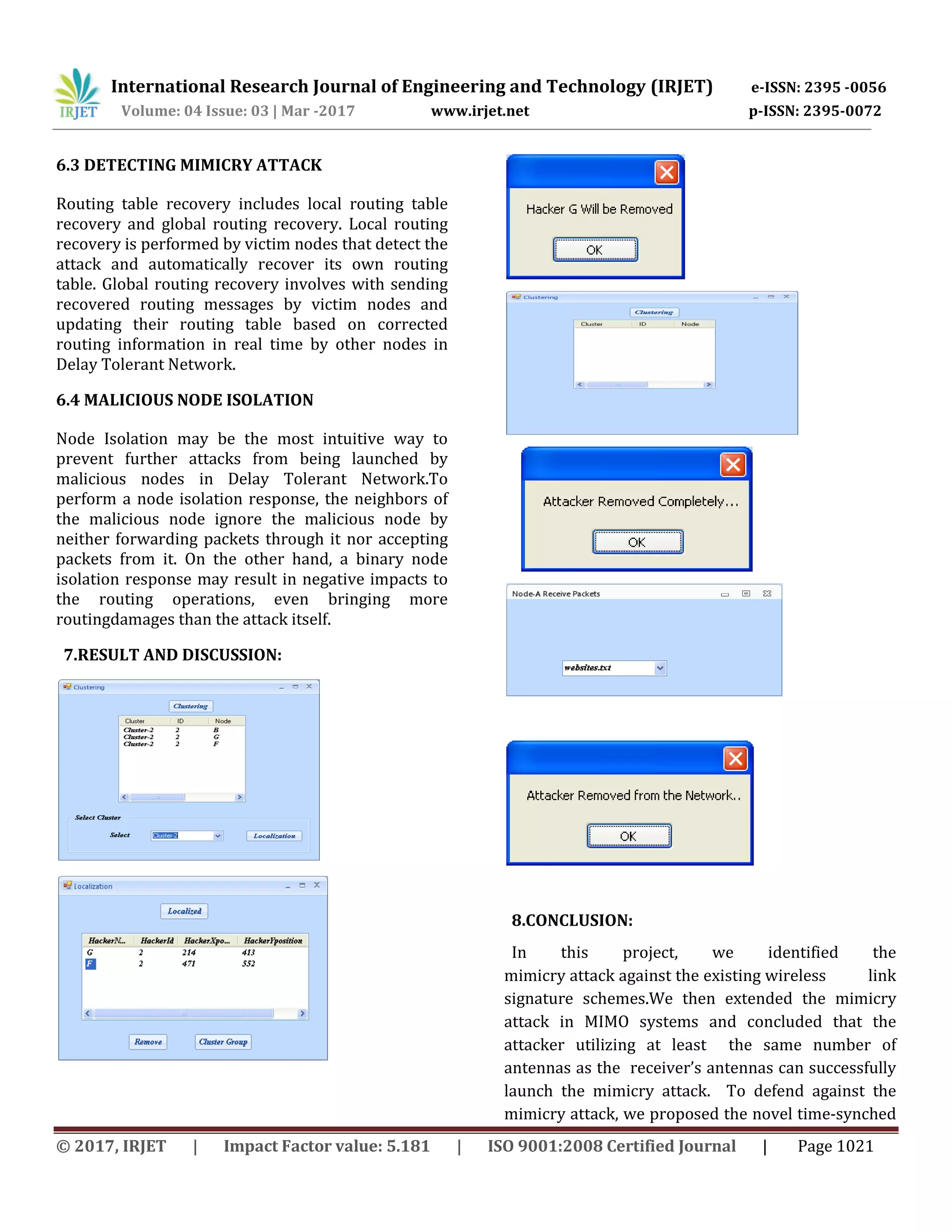 Detecting Identity Based Attack In Mimo System Using Link Signature In Wireless Network Pdf
