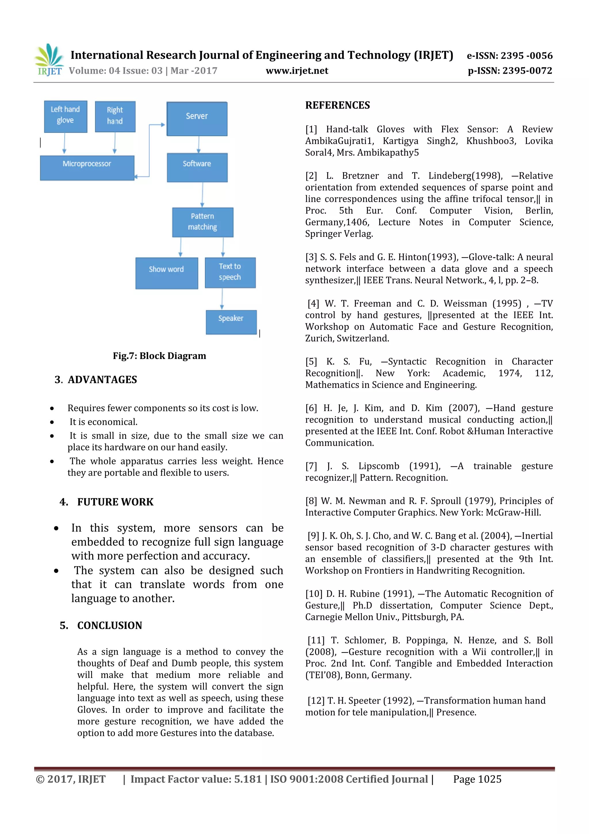 Sign Language Detection for Deaf and Dumb Using Flex Sensors | PDF