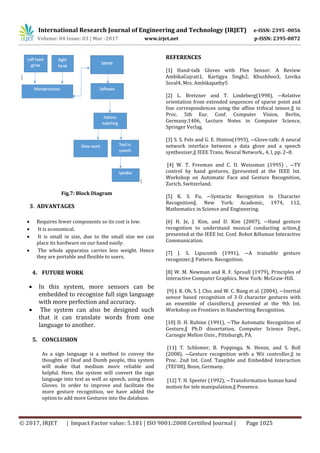 Sign Language Detection for Deaf and Dumb Using Flex Sensors | PDF