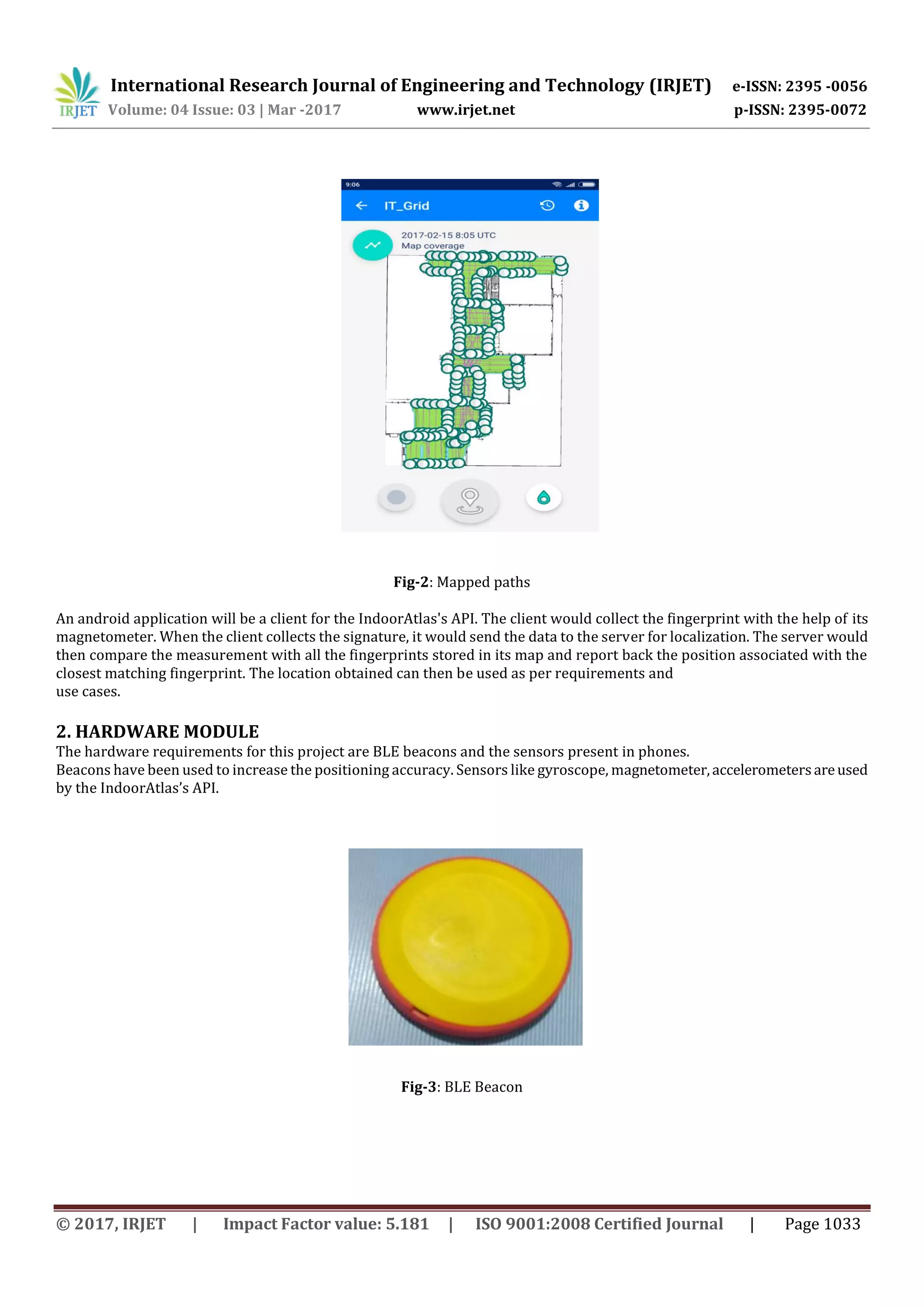 Indoor Positioning System Using Magnetic Positioning And Ble Beacons Pdf