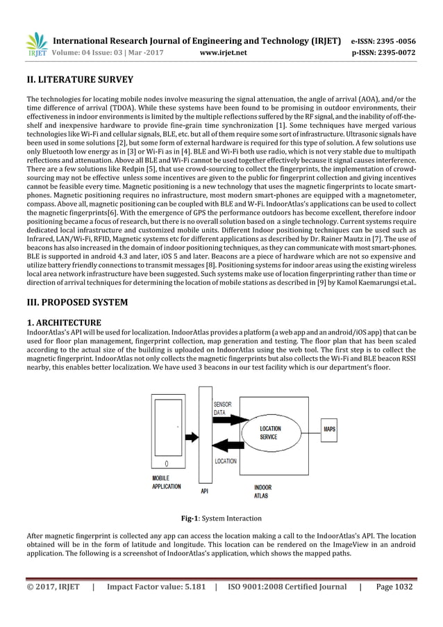 Indoor Positioning System using Magnetic Positioning and BLE beacons | PDF