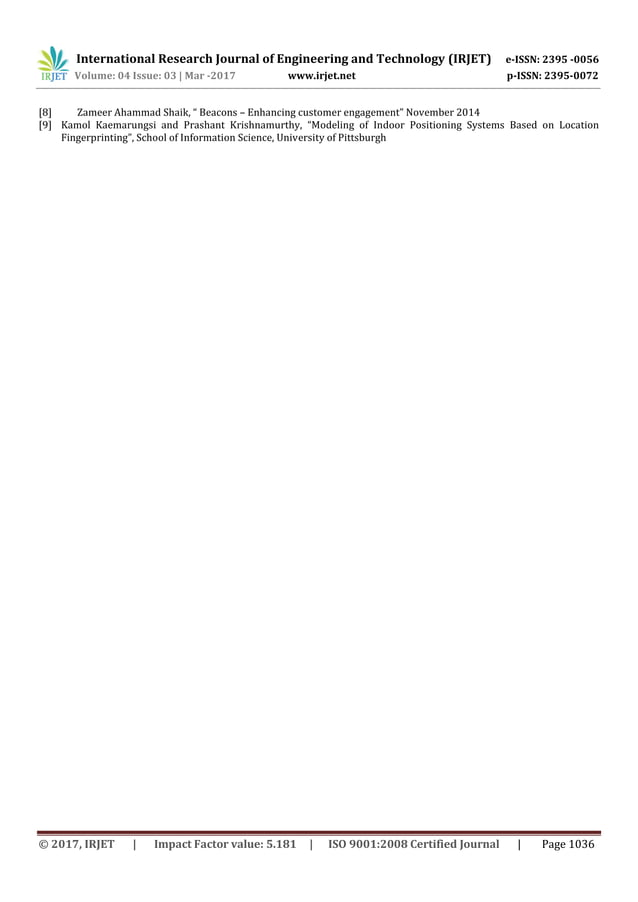 Indoor Positioning System using Magnetic Positioning and BLE beacons | PDF