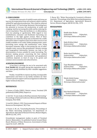 Rain Water Harvesting | PDF