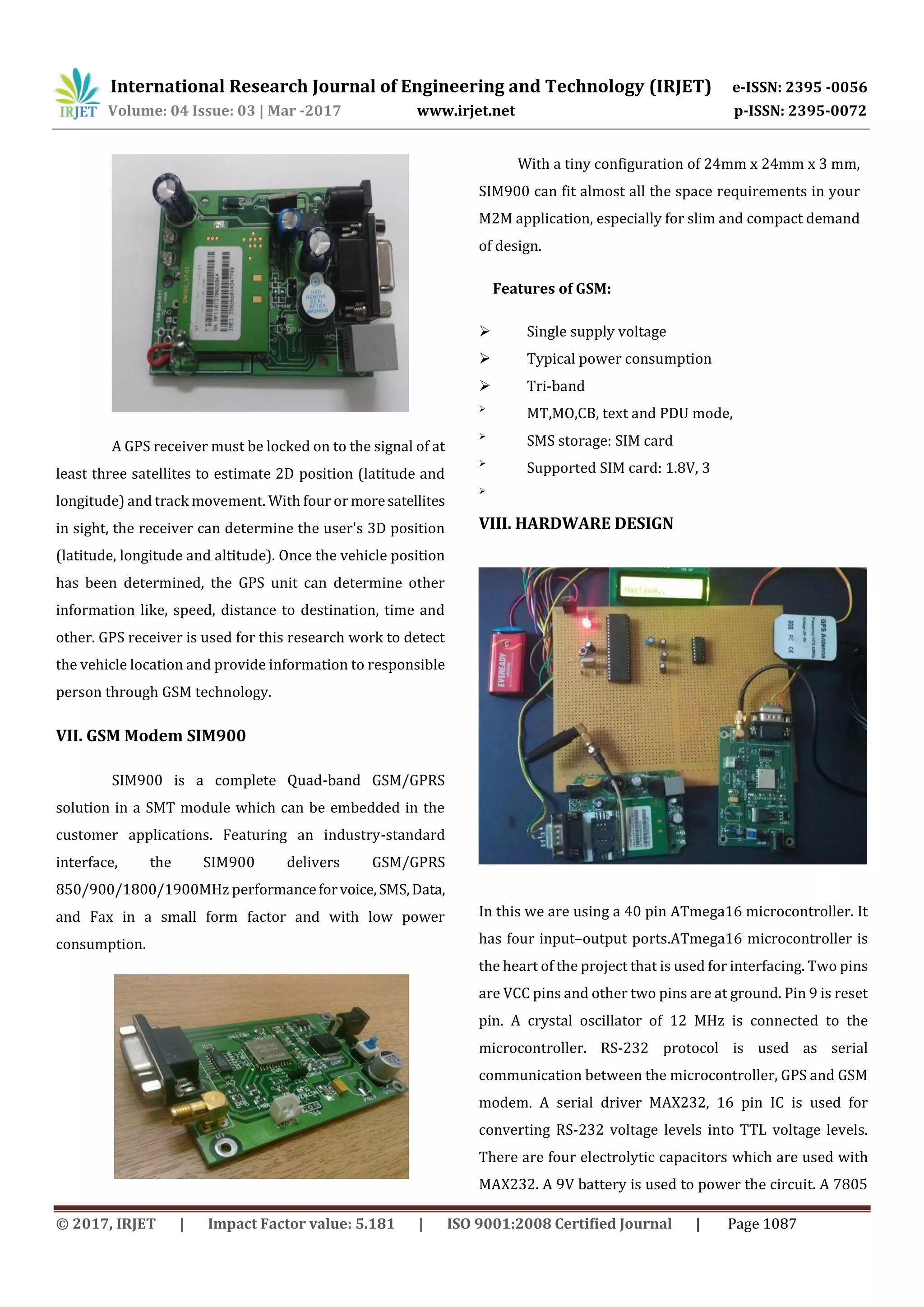 Vehicle Theft Detection and Tracking Based on GSM and GPS | PDF