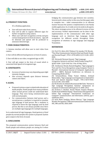 Design of a Communication System using Sign Language aid for ...