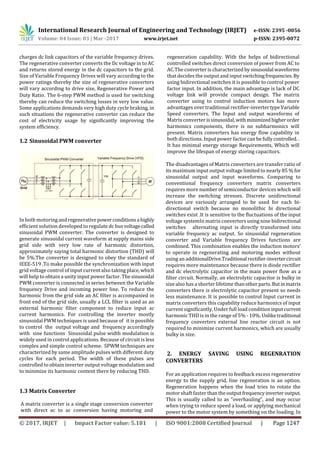 Regeneration in Variable Frequency Drives and Energy Saving Methods | PDF