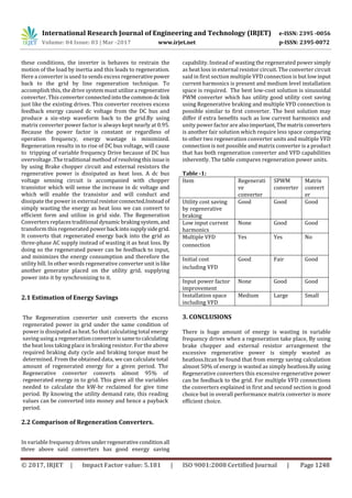 Regeneration in Variable Frequency Drives and Energy Saving Methods | PDF