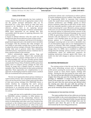 Privacy Protection Using Formal Logics in Onlne Social Networks | PDF