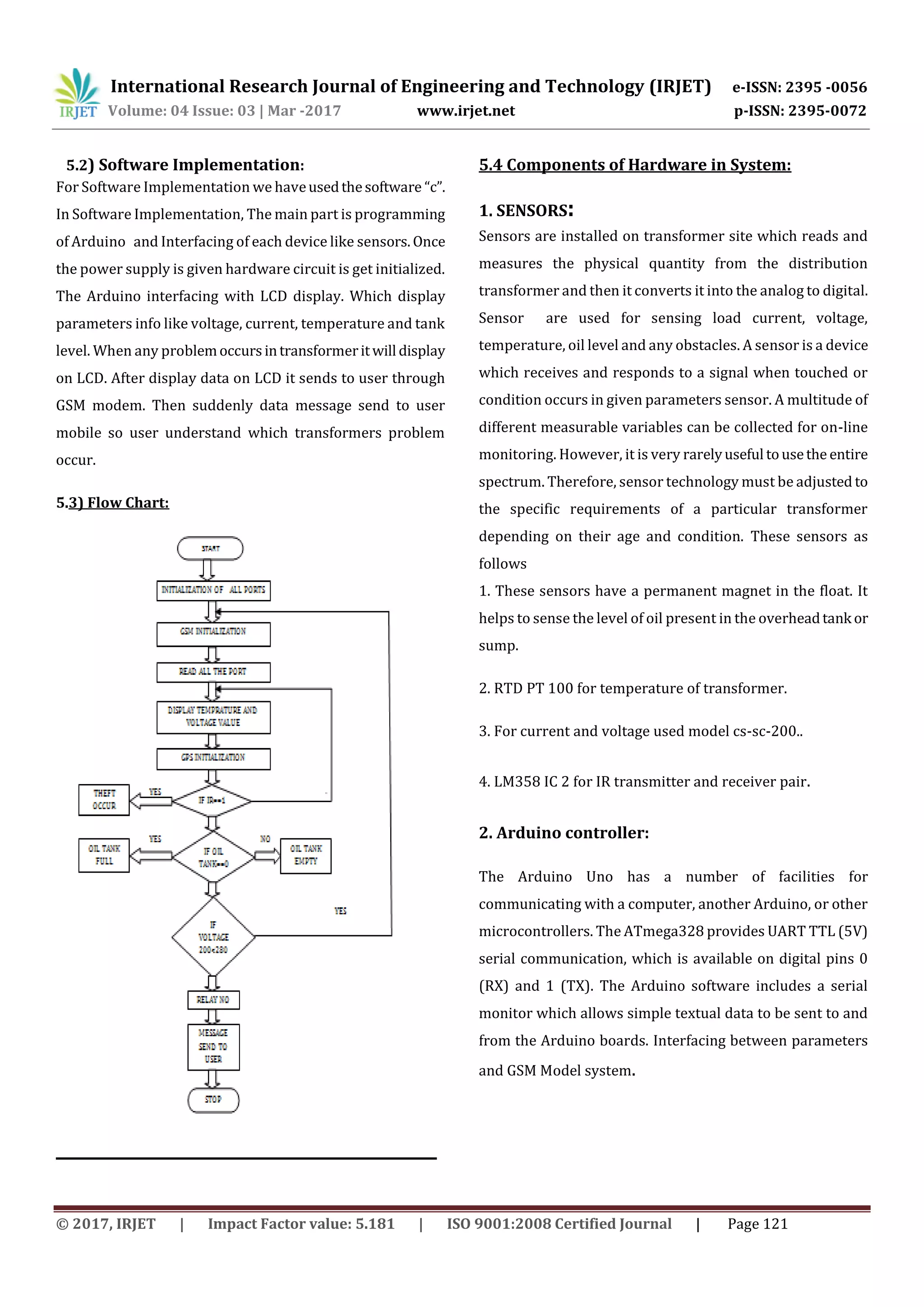 Transformer Monitoring And Controlling With Gsm Based System Pdf Internet Of Things Internet