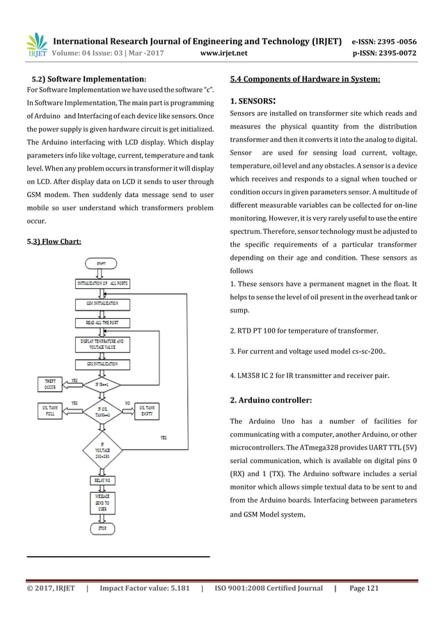 Transformer monitoring and controlling with GSM based system | PDF ...