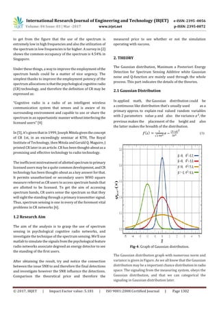 Spectrum Sensing with Energy Detection in Cognitive Radio Networks | PDF